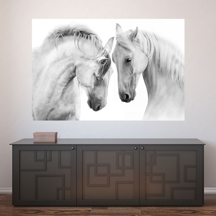 Painel Adesivo de Parede - Cavalos - Animais - 1734pnp