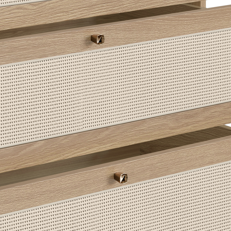 Cômoda Oslo 3 GV Hanover e Dourada