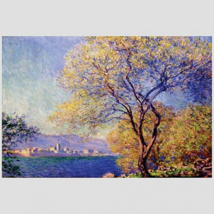 Quadro Claude Monet Antibes Seen From The Salis Gardens Tela Moldura ...