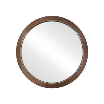 Espelho Emoldurado Sandy Freijó 35cm Redondo