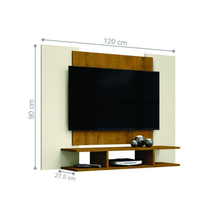 Painel para TV Orlando Off White Freijo