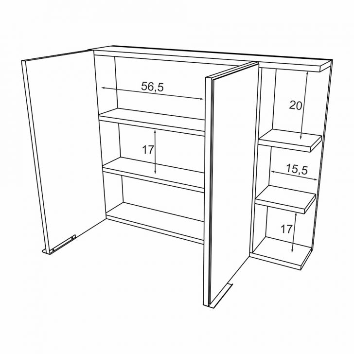 Conjunto de Banheiro Emma 4 PT 1 GV Preto e Madeirado