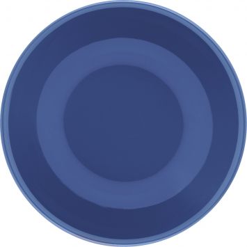 Kit 12 Pratos Fundos Unni Blue Oxford® Cerâmica 20,5cm