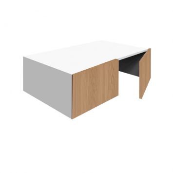 Maleiro para Módulo New Tuyo 2 Portas Branco e Itapuã 90 cm