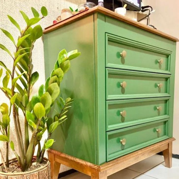 Cômoda 4 Gavetas - Verde
