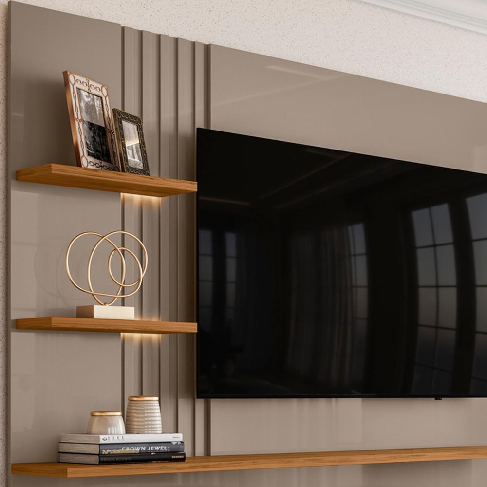 Painel Bancada Suspenso Para TV 65 Polegadas 2861 Fendi Naturale Madetec