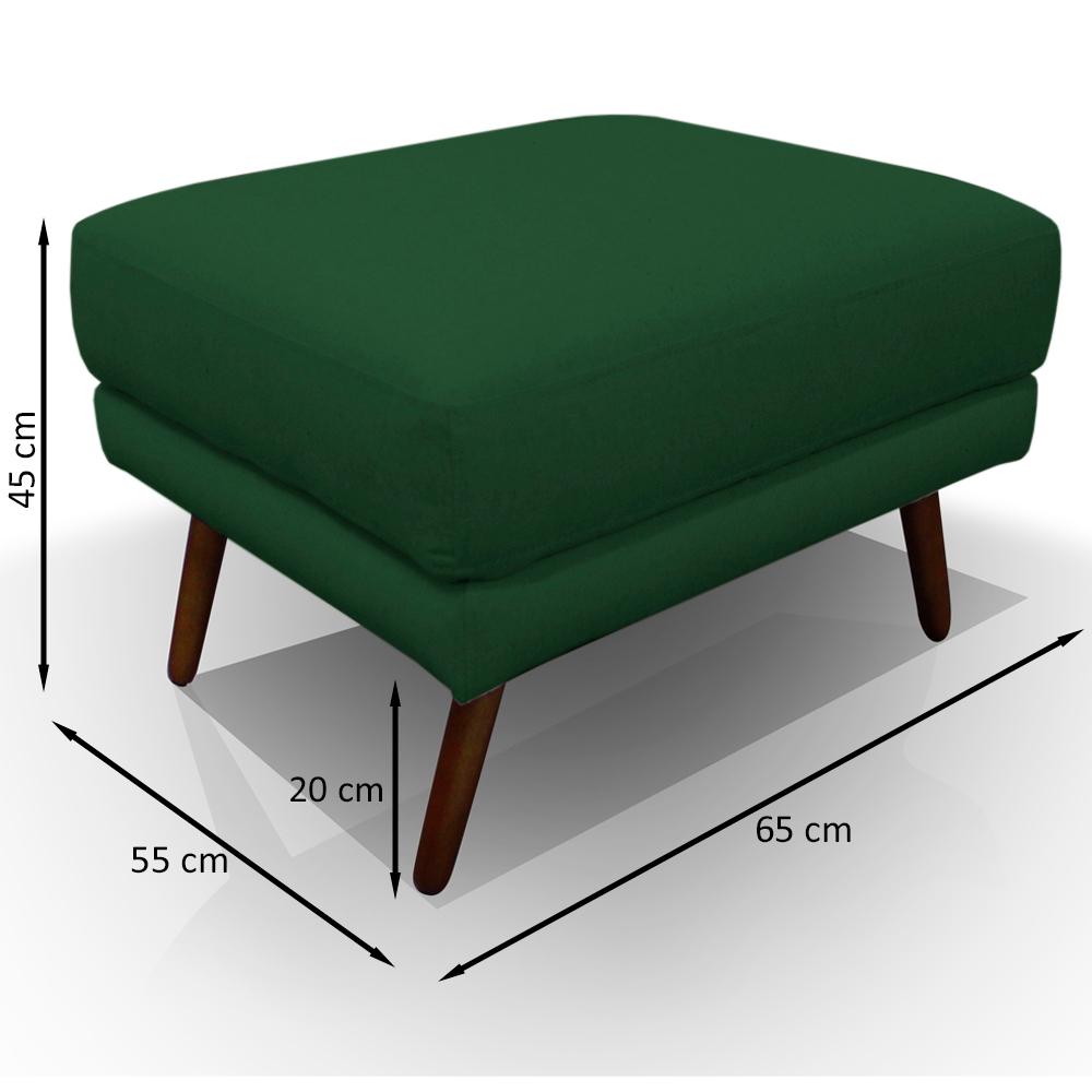 Puff Decorativo Pes Palito 2463 Veludo Joly 10586 Graz