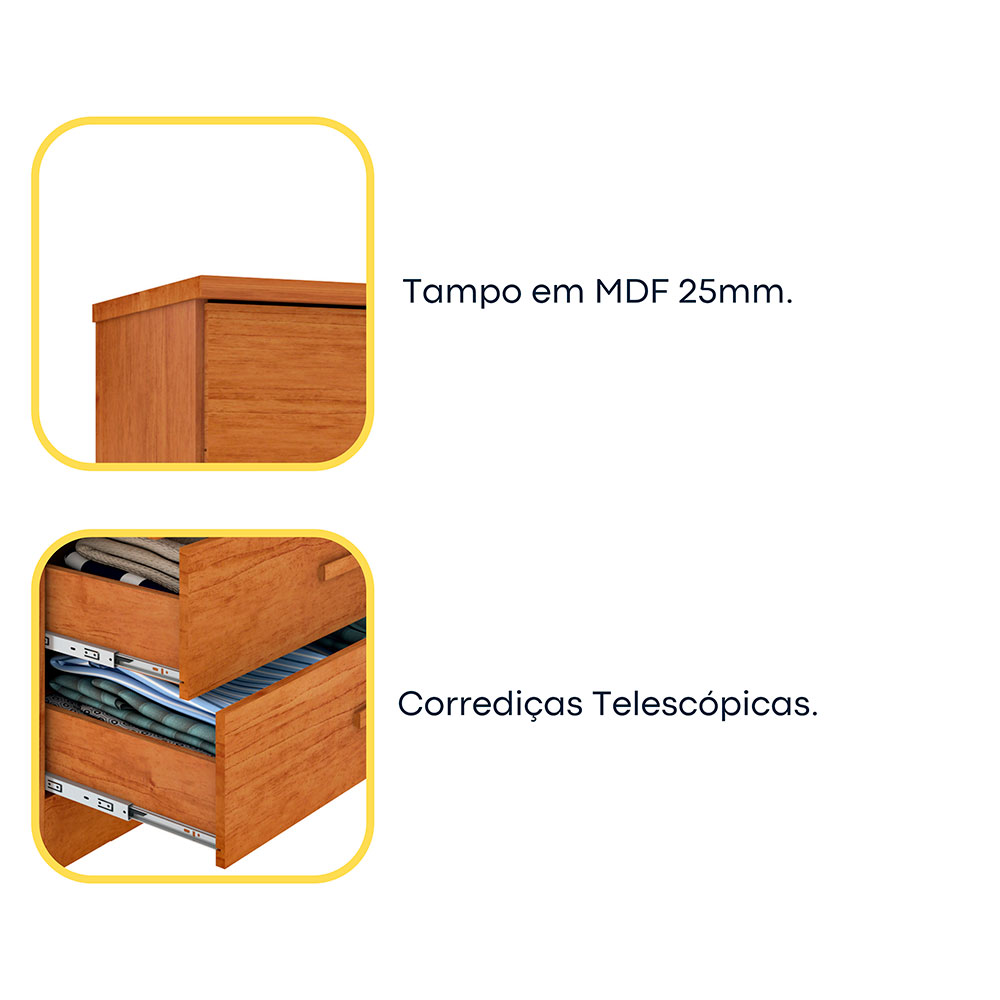 Cômoda Hera 1 PT 4 GV Cinamomo