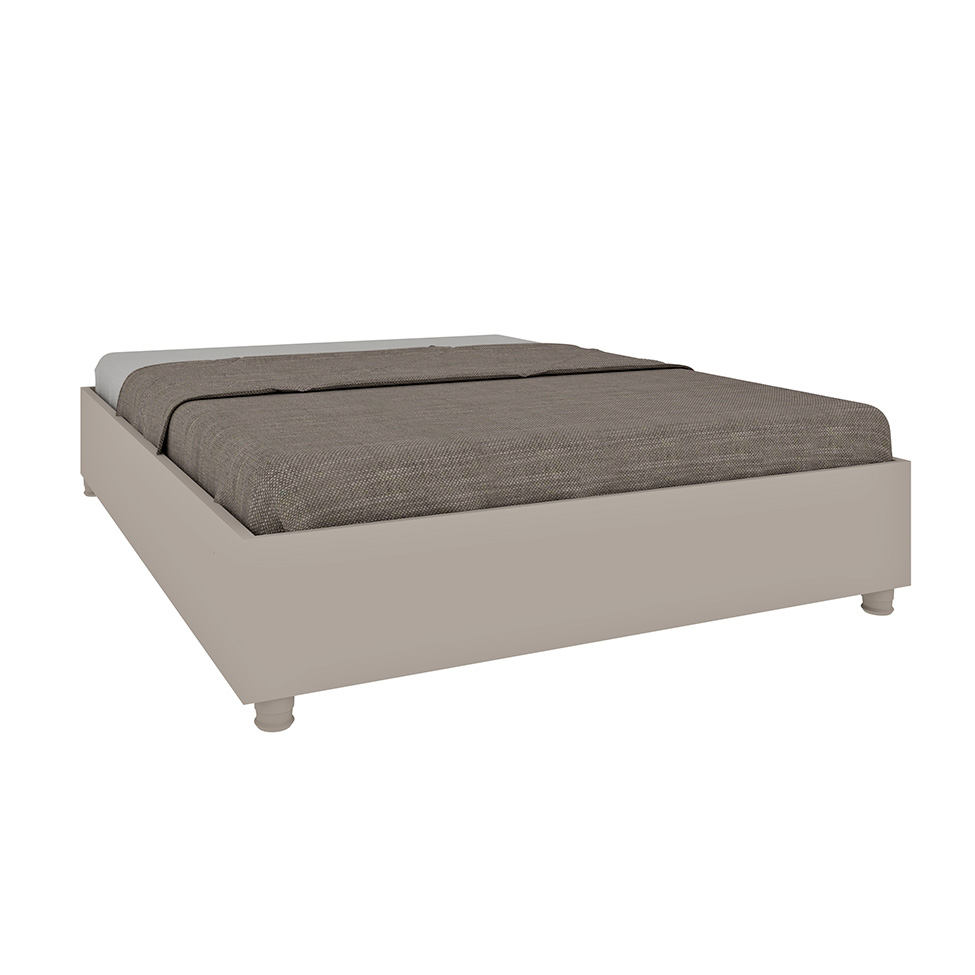 Base para Cama Box Queen Mônaco Off White