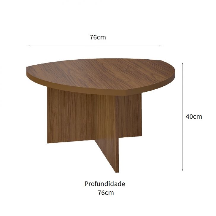 Mesa de Centro Triangular Delta Cedro