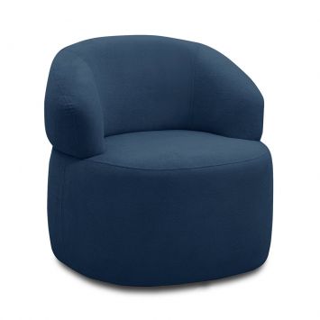 Poltrona Giratória Carmin Azul