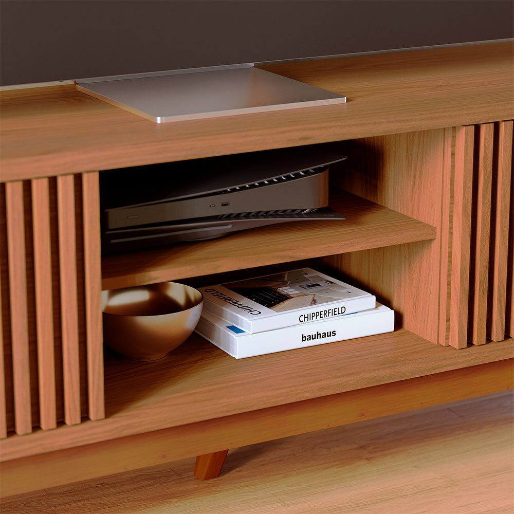 Rack Fortaleza Freijó 218 cm