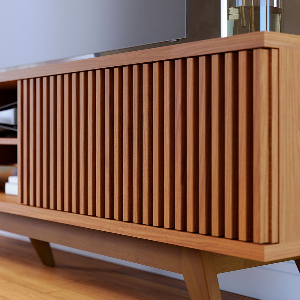 Rack Fortaleza Freijó 218 cm