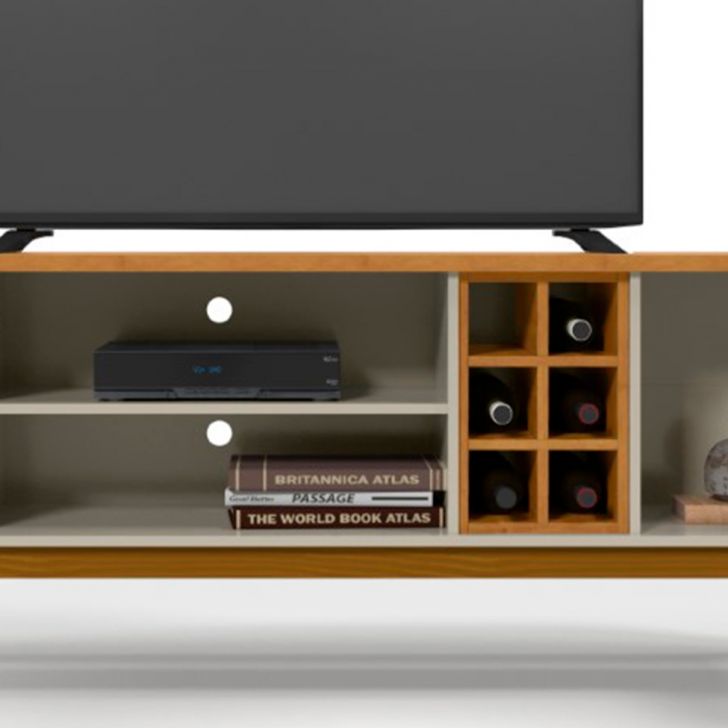 Rack Prism 2 PT Off White e Cinamomo 180 cm