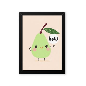 Quadro Pera Fofa 23X33