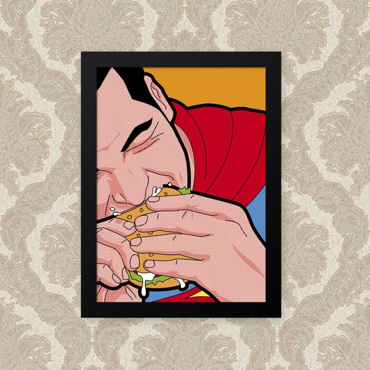 Quadro Super Fome 33X43cm