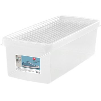 5 Caixas Empilháveis 4,2L Organizadoras Calçados 35 ao 38 Ordene ...