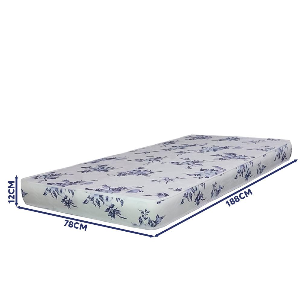 Colchão Solteiro Ortobom 78 x 188 x 12 D20 Perfil Force Liso