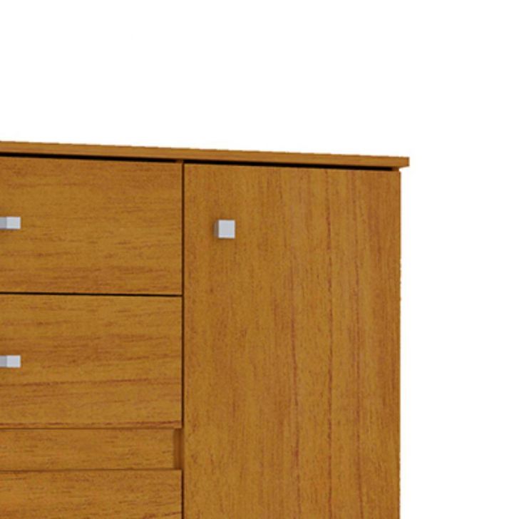 Cômoda Quatro Gavetas e Prateleira Interna Florence Max - Cedro/Off ...