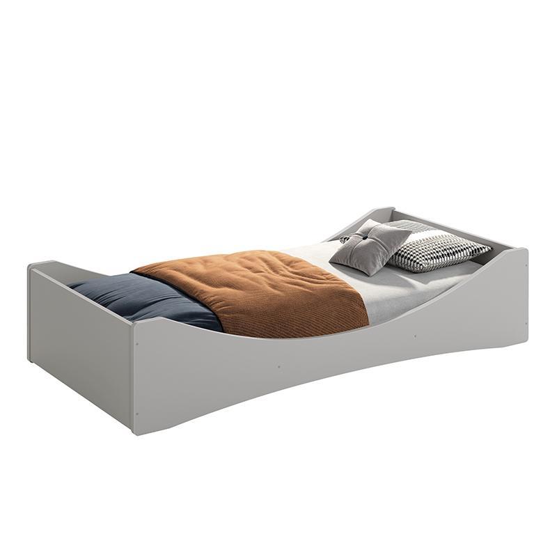 Cama Evolutiva Luna Cinza Fosco com 2 Kits Proteção Lateral Lisa ...