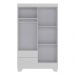 Guarda Roupa Infantil Colorir 4 Portas 2 Gavetas Branco - Moville