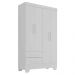 Guarda Roupa Infantil Colorir 4 Portas 2 Gavetas Branco - Moville
