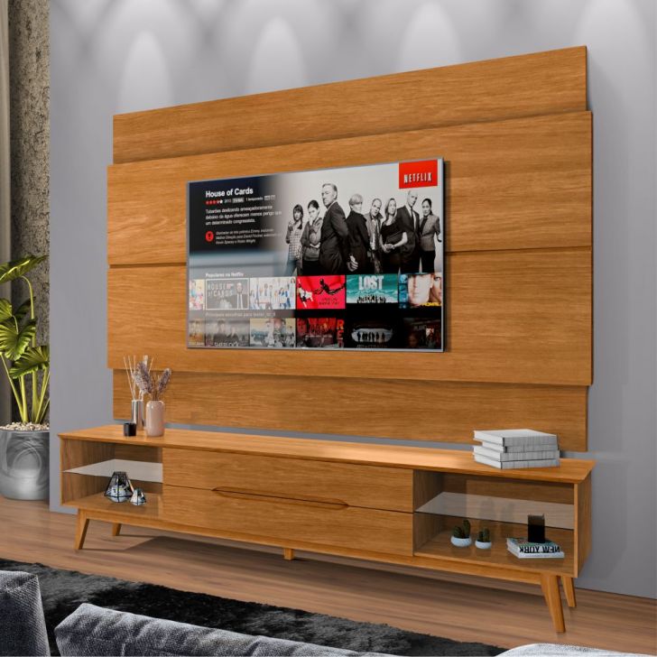 Rack para TV 2 Nichos Veneza Nature