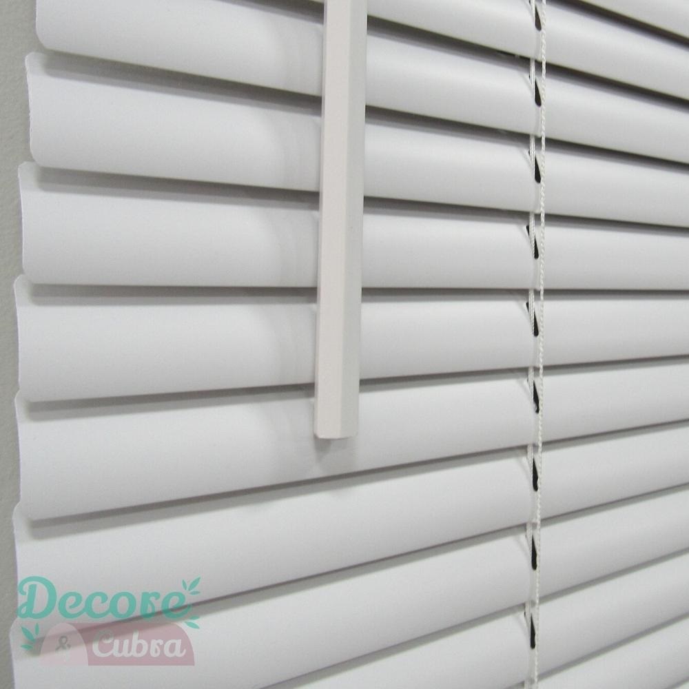 Persiana Horizontal PVC 25mm BLOCK LUXO 80larg x 220alt Branca - Quarto ...