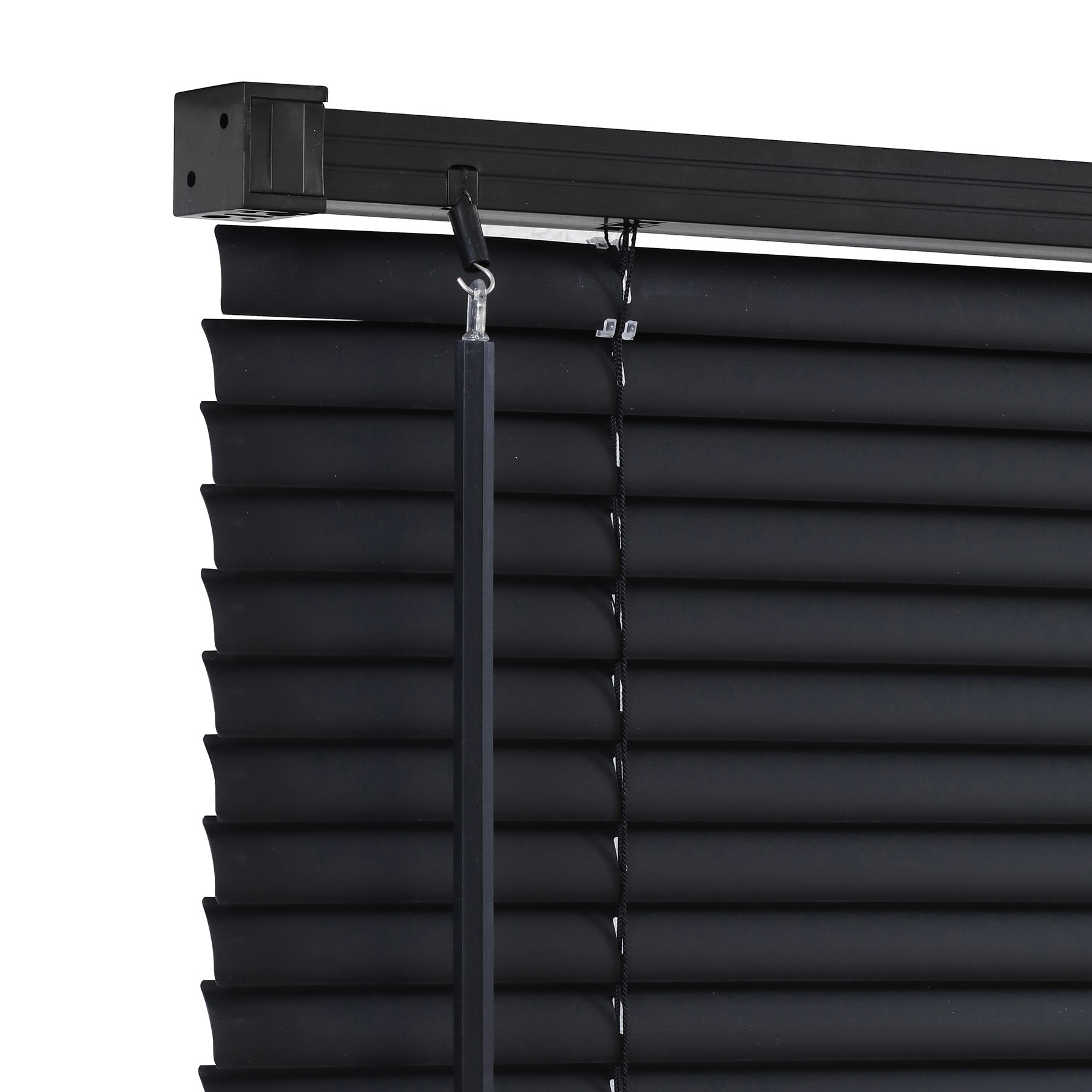 Persiana Horizontal PVC 25mm BLOCK LUXO 160larg x 160alt Preta - Quarto ...