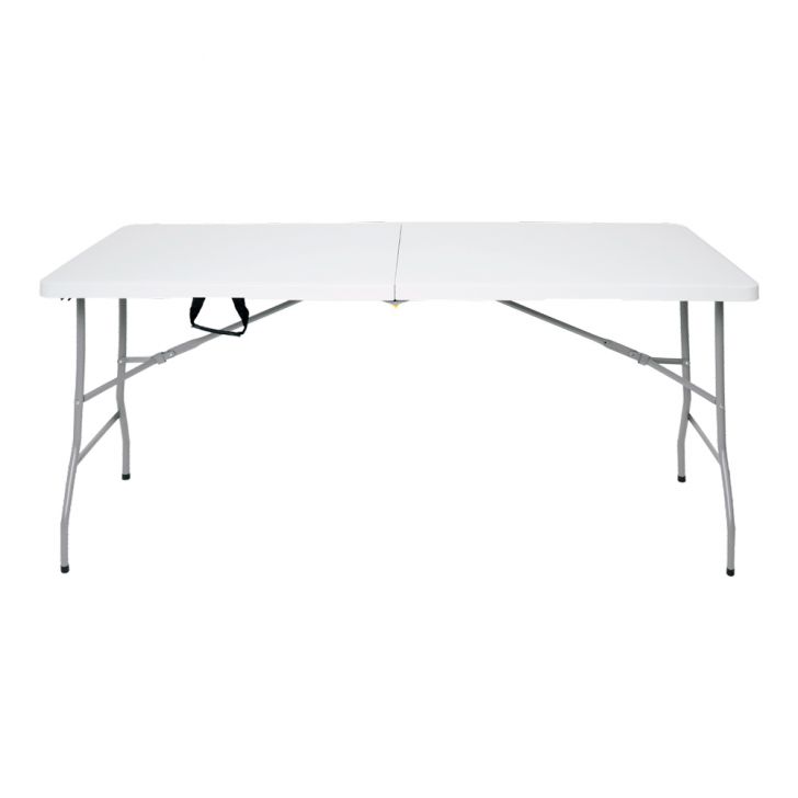Mesa Dobrável Tipo Maleta Prática e Durável 152x60cm Branca - WAW Design