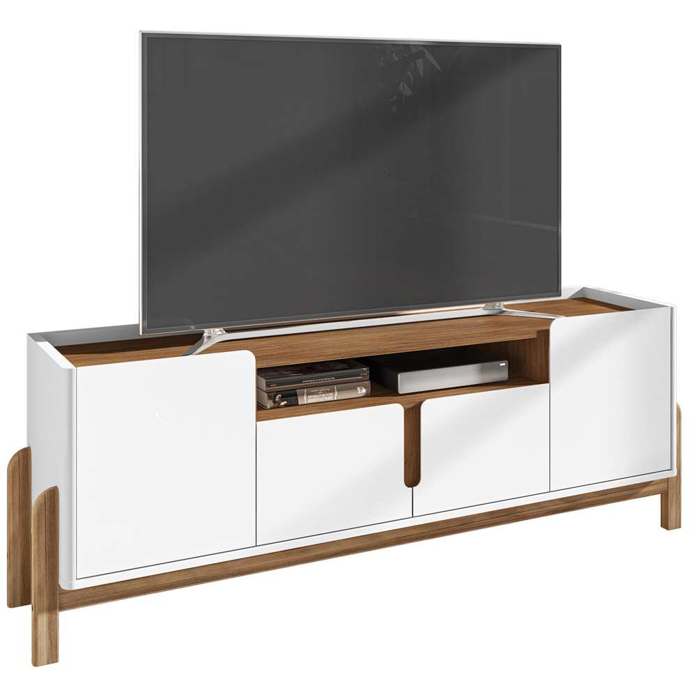 Rack Para Sala 190 cm 011081 Branco Cedro DCASA