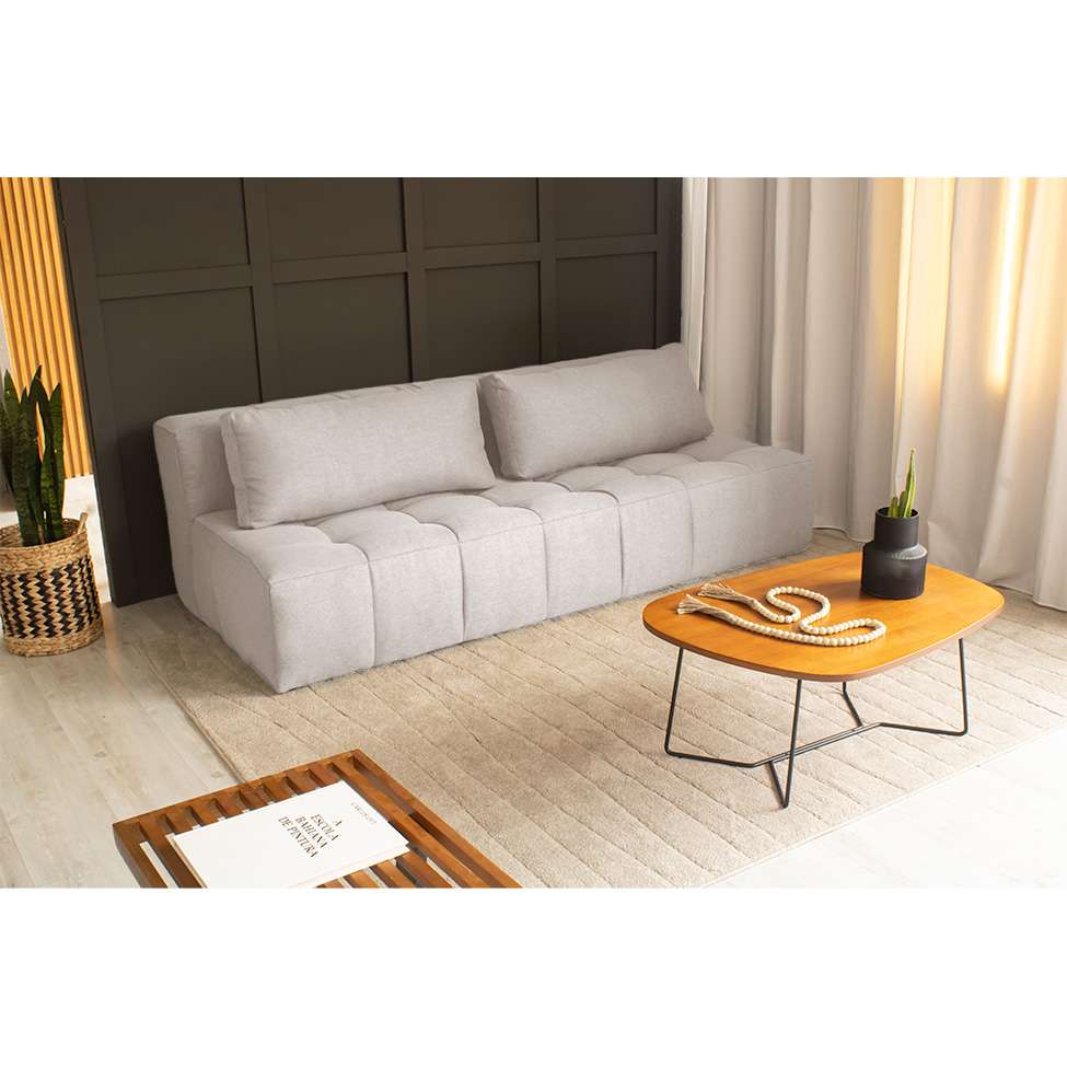 Sofá 3 Lugares Modular Soho Linho Cru