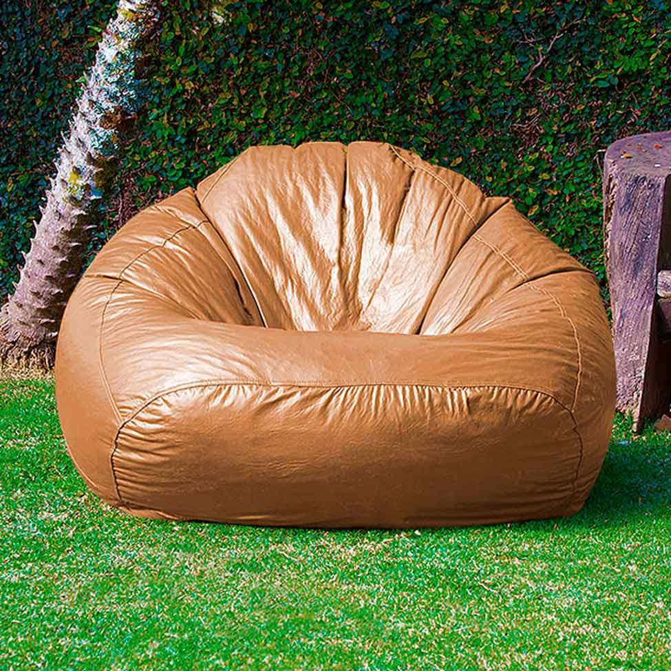 Puff Bruna Marrom Claro